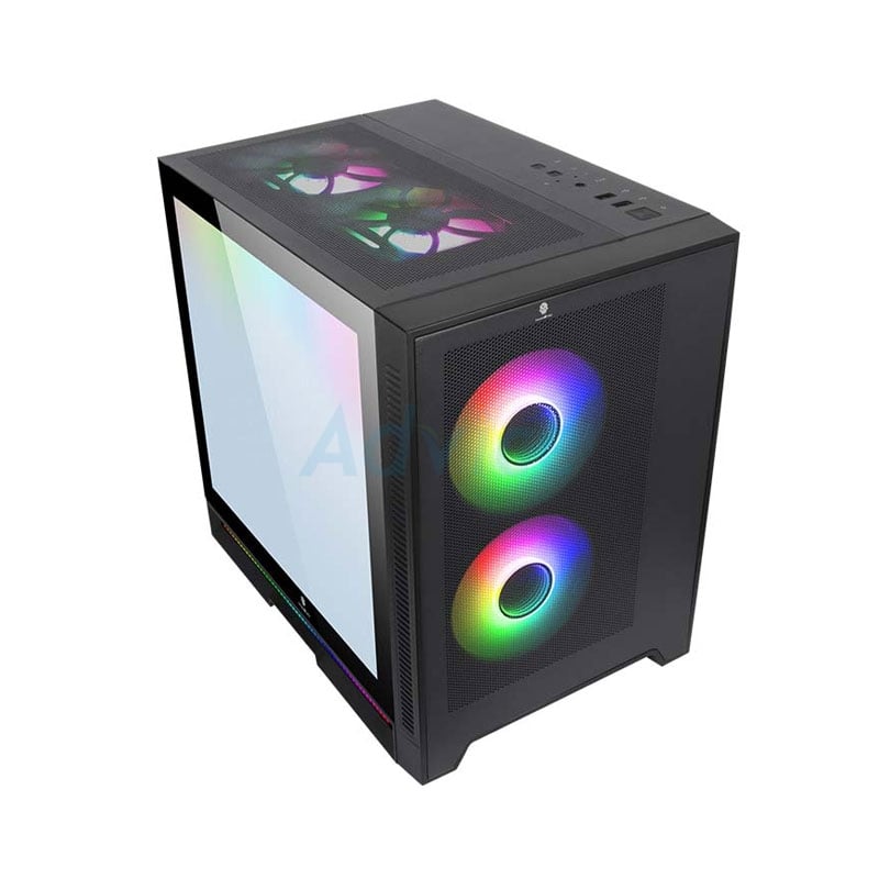 mATX CASE (NP) TSUNAMI MIRAGE 1000 KK 1264*4 GAMING CASE BLACK