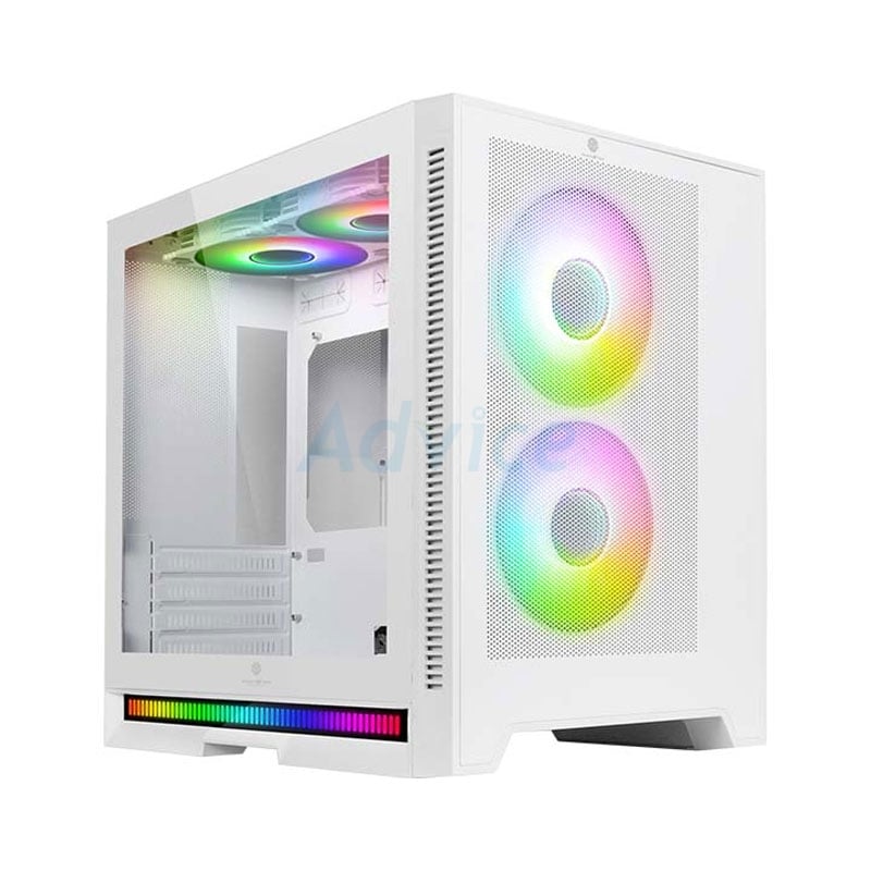 mATX CASE (NP) TSUNAMI MIRAGE 1000 WW 1264*4 GAMING CASE (WHITE)