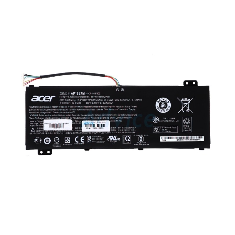 Battery Acer AN715-51 (Built in)#Part AP18E7M 'Genuine' | Advice จ. ...