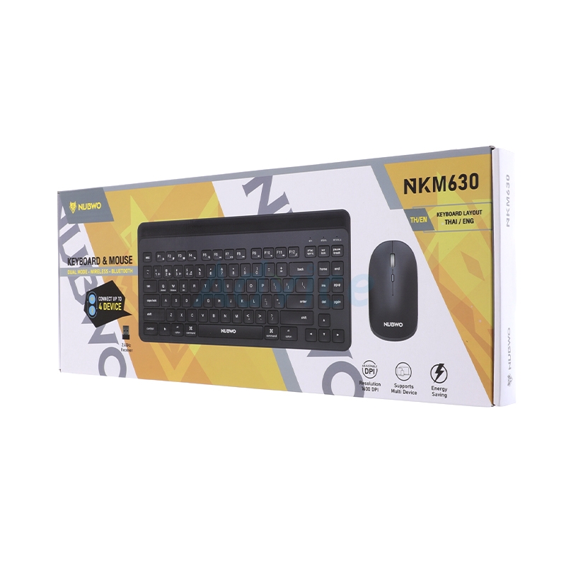 2IN1 WIRELESS/BLUETOOTH NUBWO NKM630 BLACK