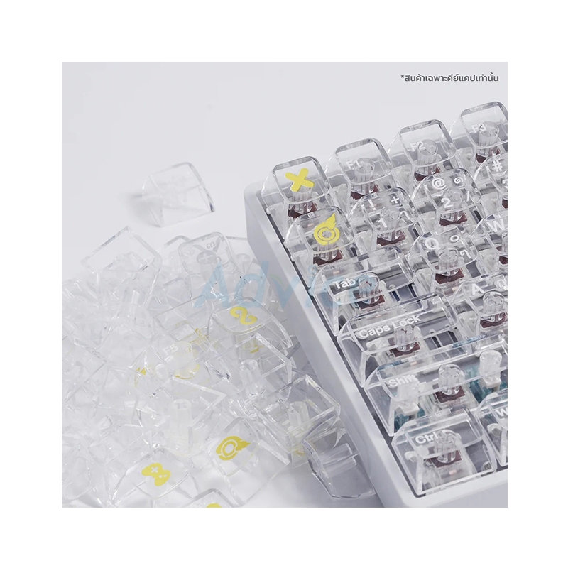 KEYCAPS LOGA CRYSTAL KEYCAPS SET PROFILE GDA 132 ใส (DIAMOND)