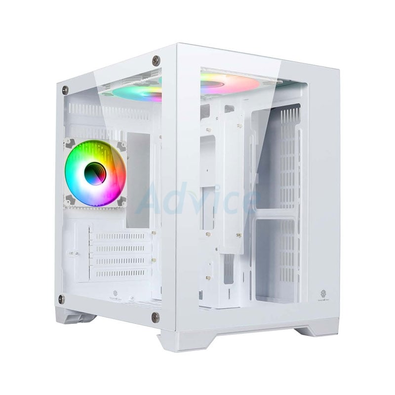 mATX CASE (NP) TSUNAMI MINI VISION 1264*3 WW GAMING (WHITE) | Advice ...