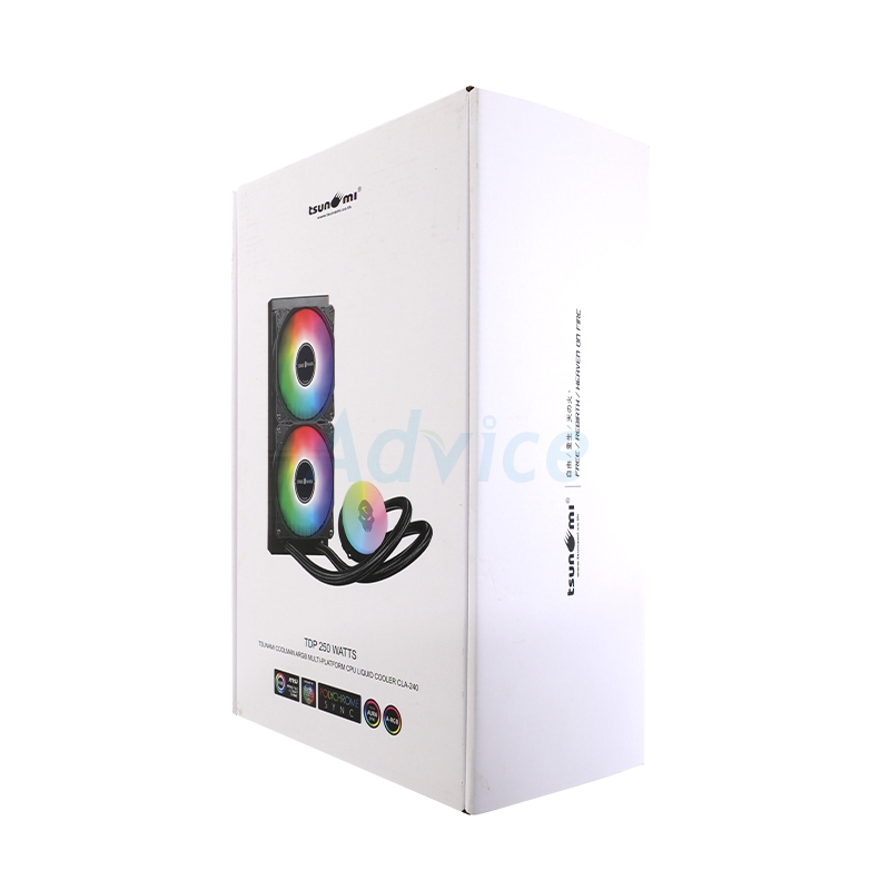 LIQUID COOLING TSUNAMI COOLMAN CLA-240 W ARGB WHITE