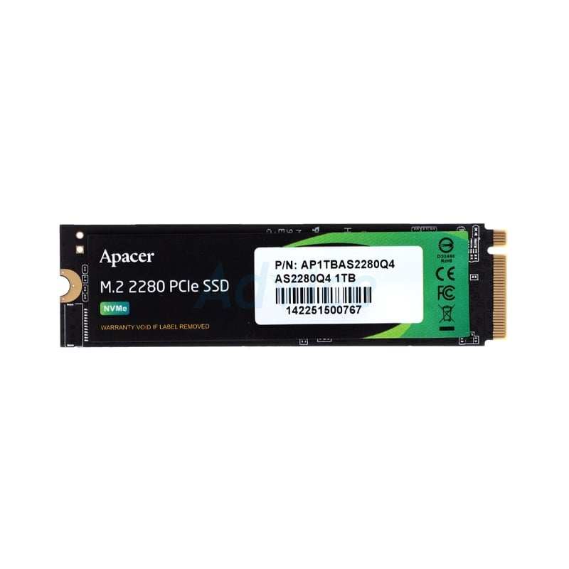 1 TB SSD M.2 PCIe APACER AS2280Q4 (AP1TBAS2280Q4-1) NVMe | Advice จ. ...