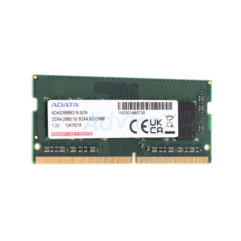 RAM DDR4(2666, NB) 8GB ADATA 4 CHIP (AD4S26668G19-SGN) | Advice จ. ...