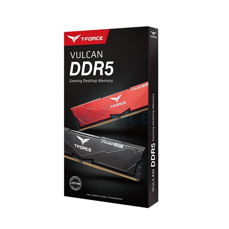 RAM DDR5(5200) 32GB (16GBX2) TEAM VULCAN BLACK (FLBD532G5200HC40CDC01)