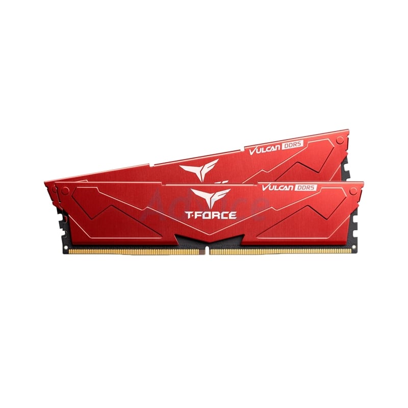 RAM DDR5(5200) 32GB (16GBX2) TEAM VULCAN RED (FLRD532G5200HC40CDC01 ...