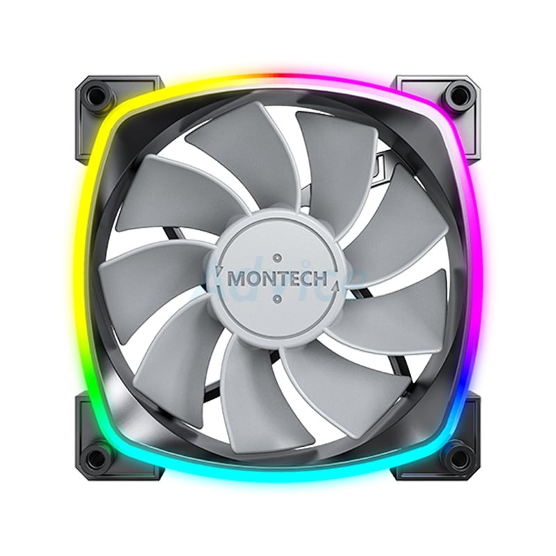 FAN CASE 12CM MONTECH RX120 PWM FAN BLACK