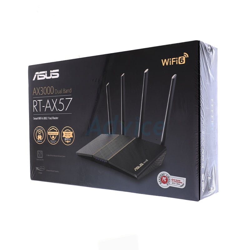 Router ASUS (RT-AX57) Wireless AX3000 Dual Band Gigabit Wi-FI 6 ...