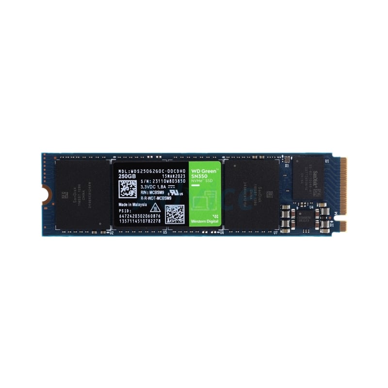 250 GB SSD M.2 PCIe WD GREEN SN350 (WDS250G2G0C) NVMe