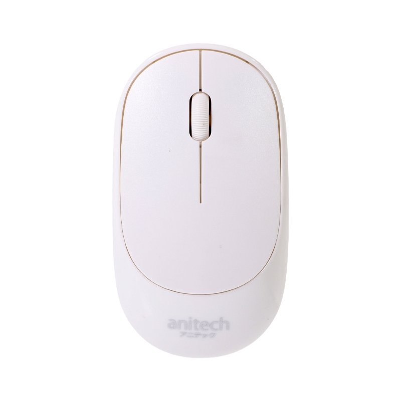 MOUSE WIRELESS ANITECH W224-WH