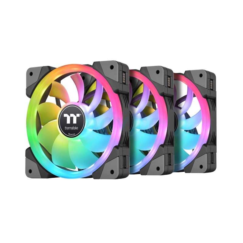 FAN CASE 12cm Thermaltake SWAFAN EX12 RGB (Black, Pack3)