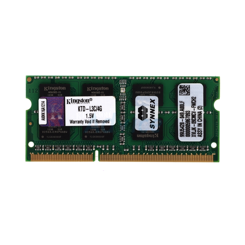 RAM DDR3(1600, NB) 4GB KINGSTON VALUE RAM (KTD-L3C/4G) | Advice จ. ...