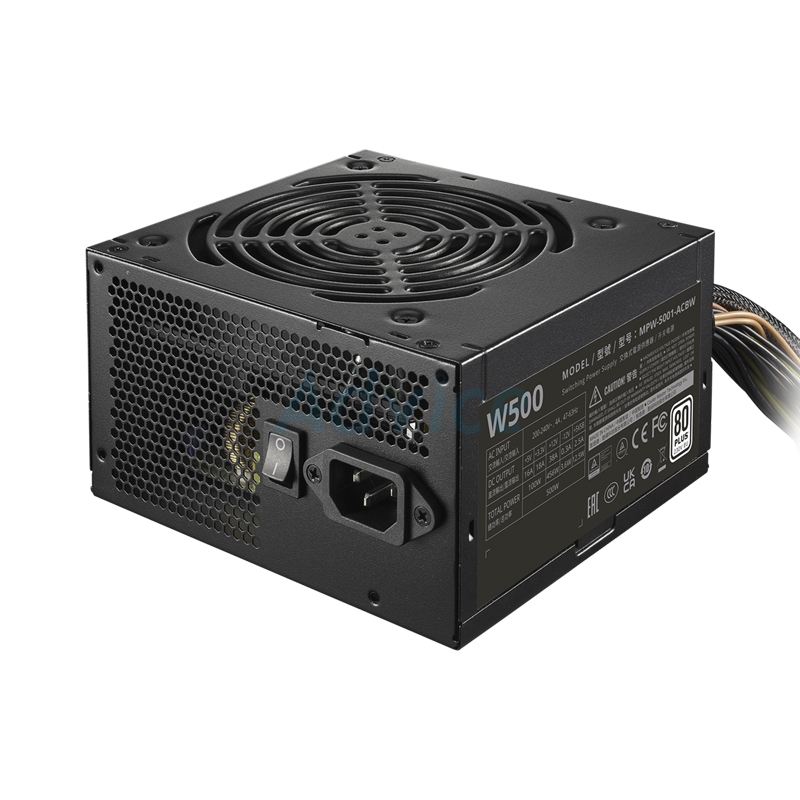 PSU (80+ White) 500W. COOLER MASTER Elite NEX W500 230V (MPW-5001-ACBW ...