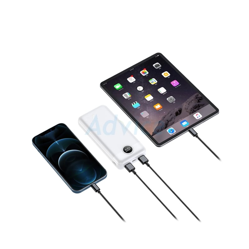 P-Bank 20000 mAh MOFIT (M20PDPro LED) White | Advice จ.จันทบุรี สาขา ...