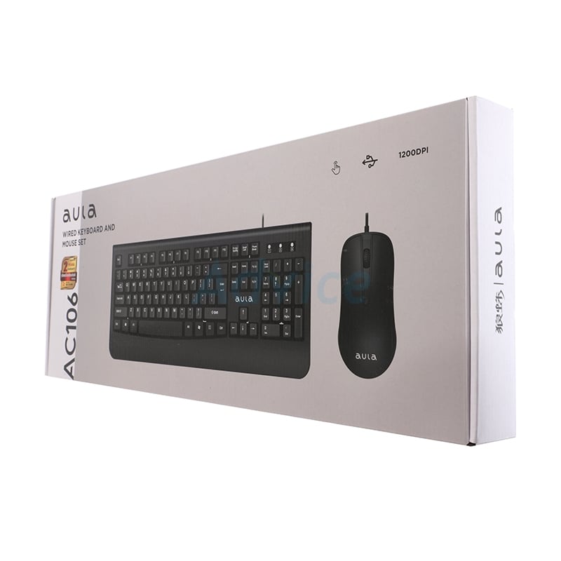 2IN1 USB KEYBOARD AULA AC106 BLACK
