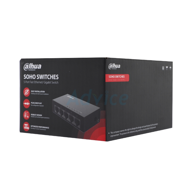 Gigabit Switching Hub 5 Port DAHUA PFS3005-5GT-V2 (4'') | Advice จ. ...
