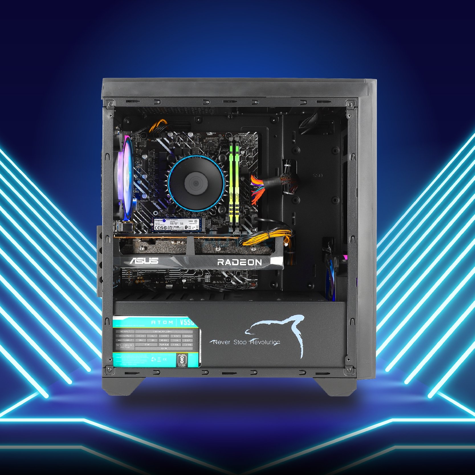 คอมประกอบ Advice : Computer Set intel #i194 i3 13100F RX 6600 8GB ASUS DUAL 8G