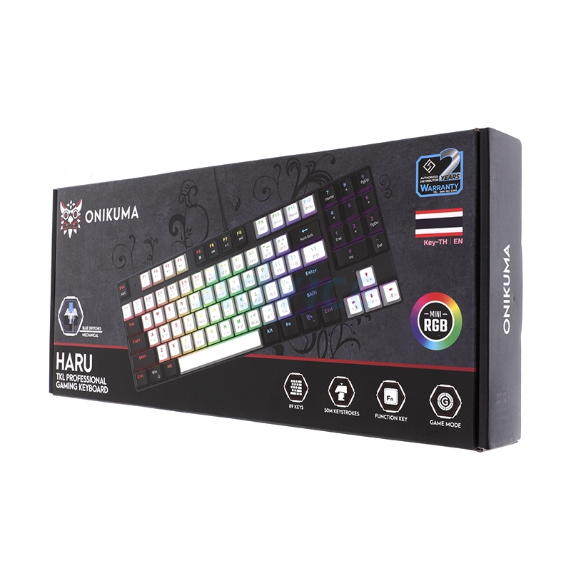KEYBOARD ONIKUMA HARU MINI RGB BLACK - BLUE-SWITCH | Advice จ. ...