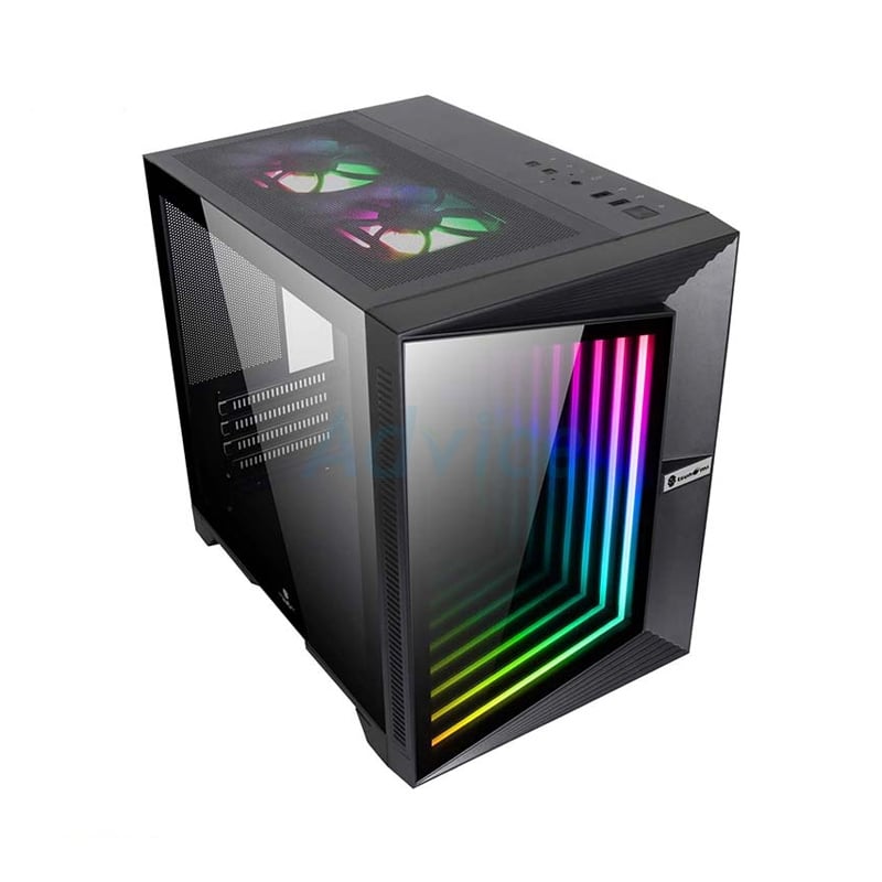 mATX CASE (NP) TSUNAMI PROTECTOR PHANTAS KK BLACK