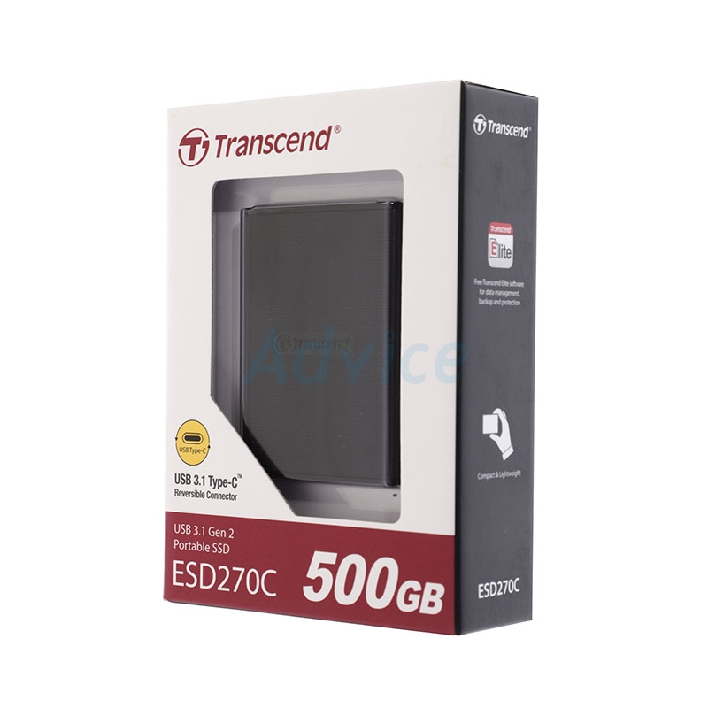 500 GB EXT SSD TRANSCEND (TCN-TS500GESD270C) | Advice จ.กรุงเทพฯ สาขา ...