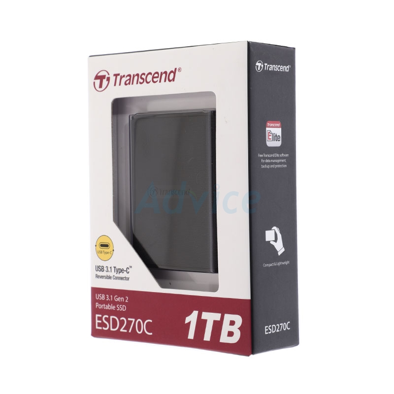 1 TB EXT SSD TRANSCEND (TCN-TS1TESD270C)