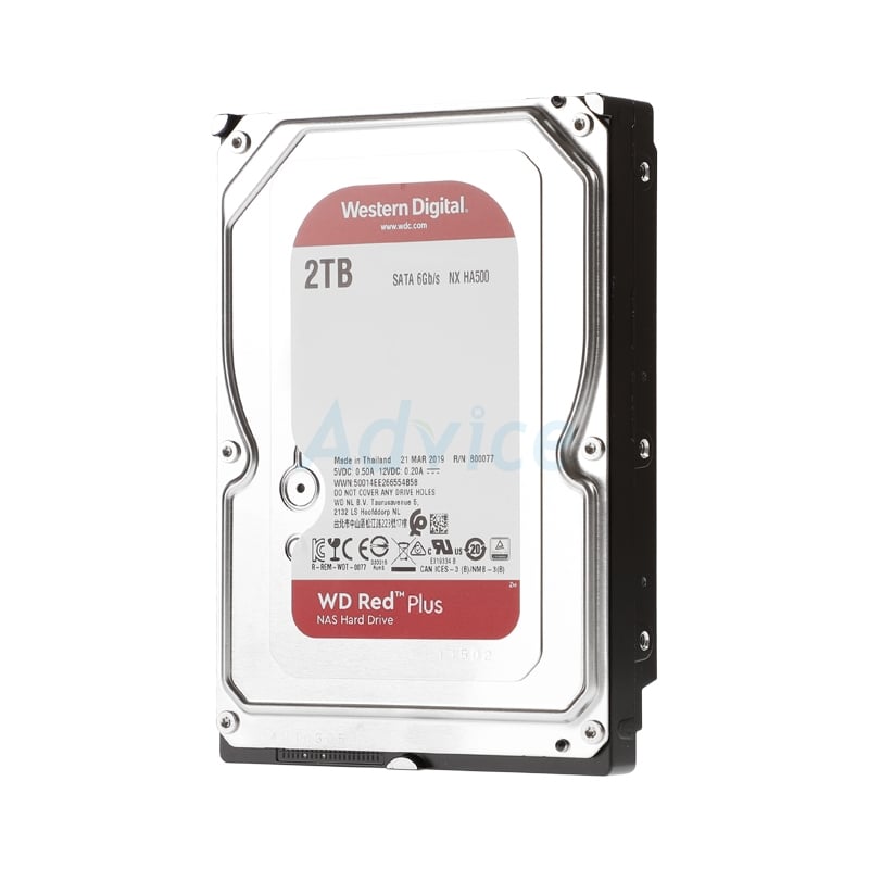 2 TB HDD WD RED PLUS NAS (5400RPM, 64MB, SATA-3, WD20EFPX) | Advice จ. ...