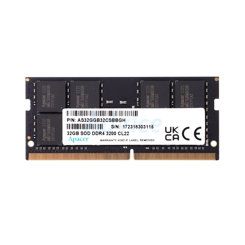 RAM DDR4(3200, NB) 32GB APACER 16 CHIP (ES.32G21.PSI) | Advice จ. ...