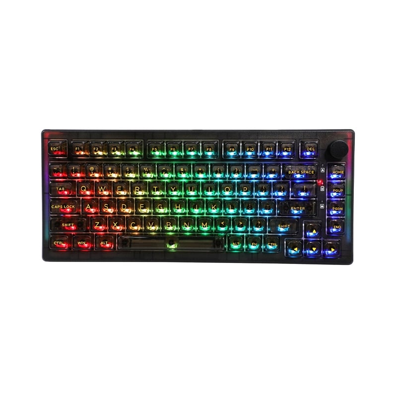 KEYBOARD WIRELESS SARU KX-75 SMOKE (YELLOW SWITCH/BLUETOOTH)