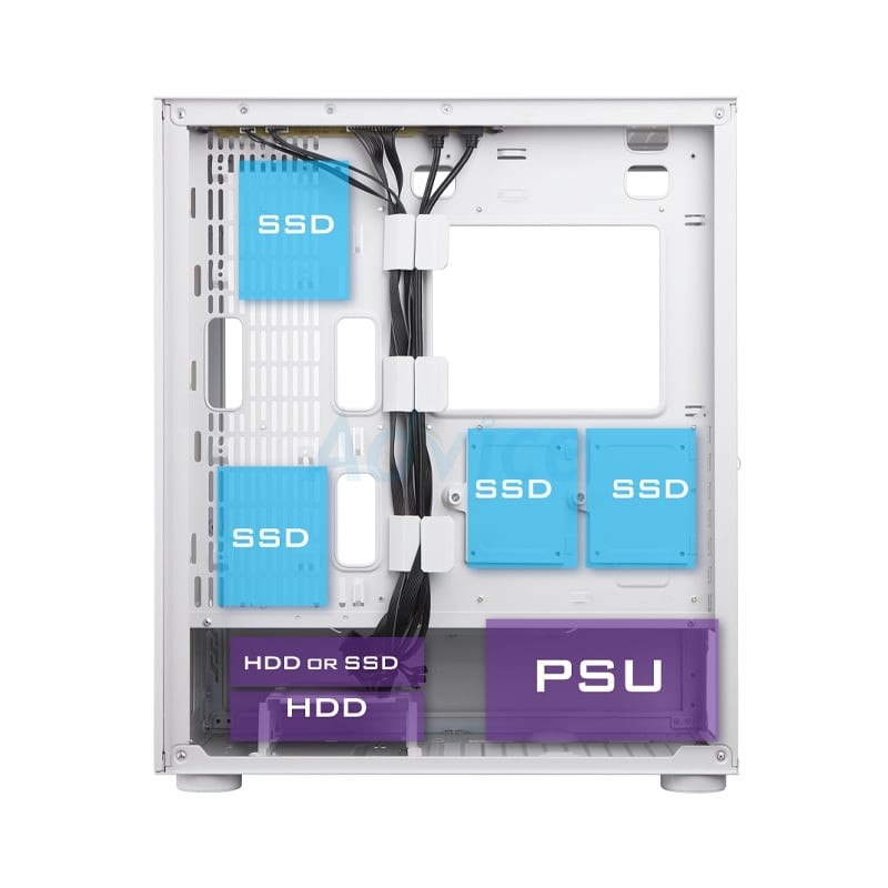 E-ATX CASE (NP) ITSONAS MAGICIAN ARGB TG (WHITE)