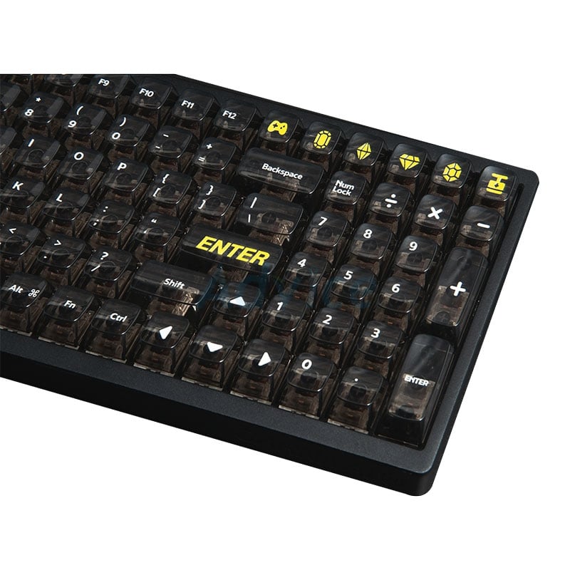 KEYCAPS LOGA CRYSTAL KEYCAPS SET YELLOW EN
