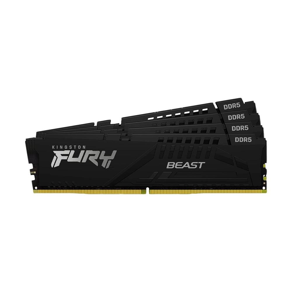 RAM DDR5(5200) 128GB (32GBX4) KINGSTON FURY BEAST (KF552C40BBK4-128)