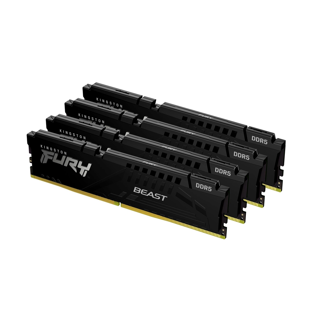 RAM DDR5(5200) 128GB (32GBX4) KINGSTON FURY BEAST (KF552C40BBK4-128)