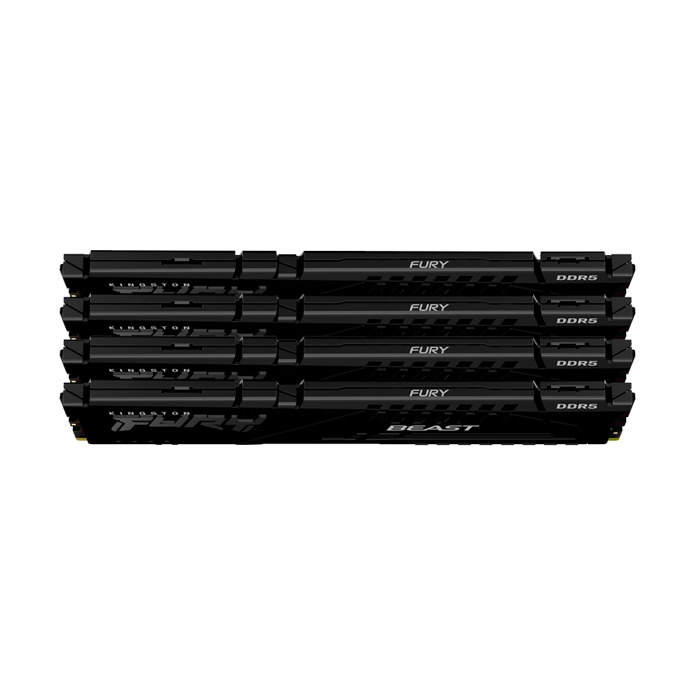 RAM DDR5(5200) 128GB (32GBX4) KINGSTON FURY BEAST (KF552C40BBK4-128)