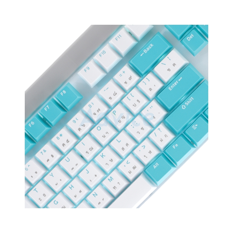 WIRELESS KEYBOARD AULA F3050 WHITE/GREEN BLUE-SWITCH