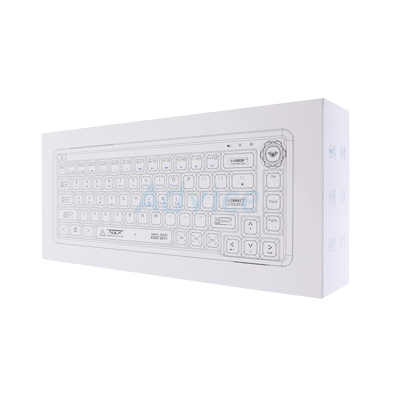 K/B BLUETOOTH/WIRELESS AULA F68 PINK WHITE-SWITCH