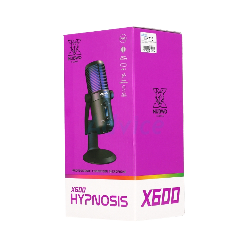 MICROPHONE NUBWO CONDENSER HYPNOSIS X600