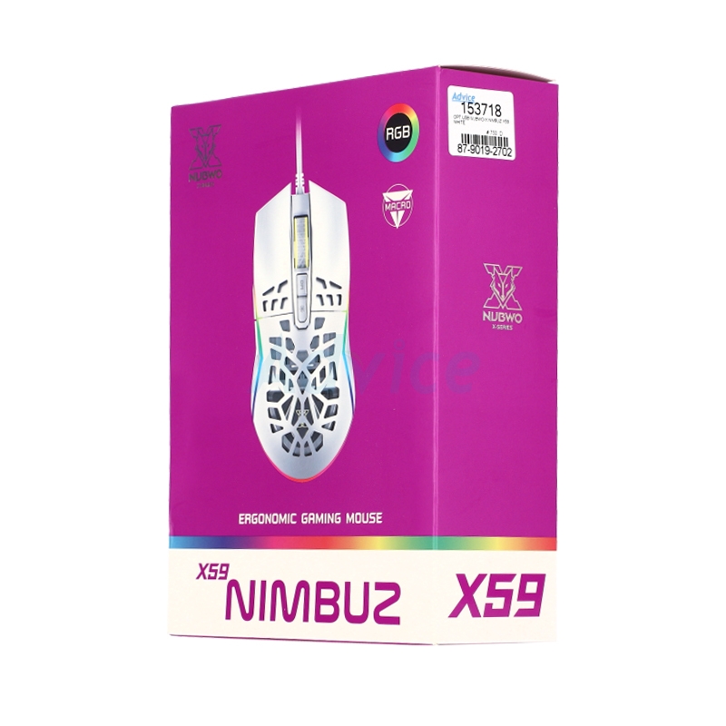 MOUSE NUBWO-X NIMBUZ X59 WHITE
