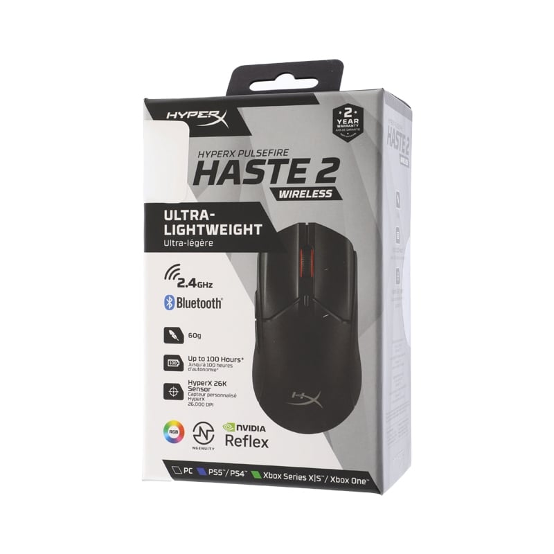 MOUSE WIRELESS HYPERX PULSEFIRE HASTE 2 BLACK (BLUETOOTH) | Advice จ. ...