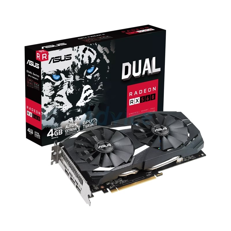 VGA ASUS RADEON RX 560 DUAL - 4GB DDR5 [DUAL-RX560-4G]