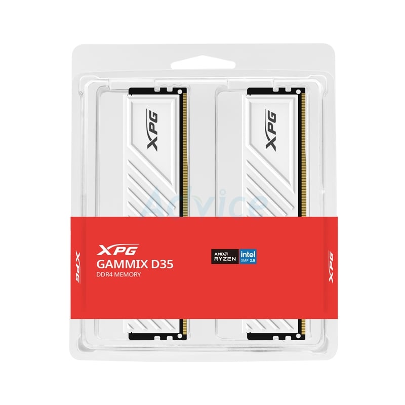 RAM DDR4(3200) 16GB (8GBX2) ADATA D35 XPG WHITE (AX4U32008G16A-DTWHD35)