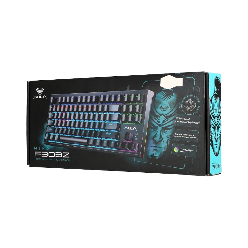 KEYBOARD AULA F3032 - BROWN-SWITCH-NO HOT SWAPPABLE