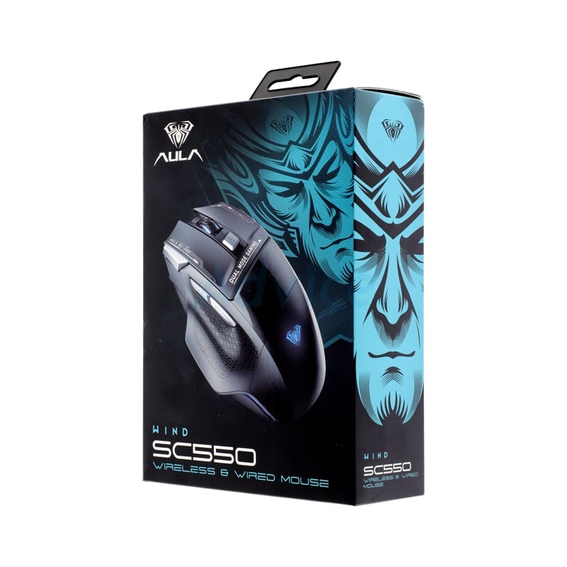 WIRELESS MOUSE AULA SC550 GRAY/WHITE