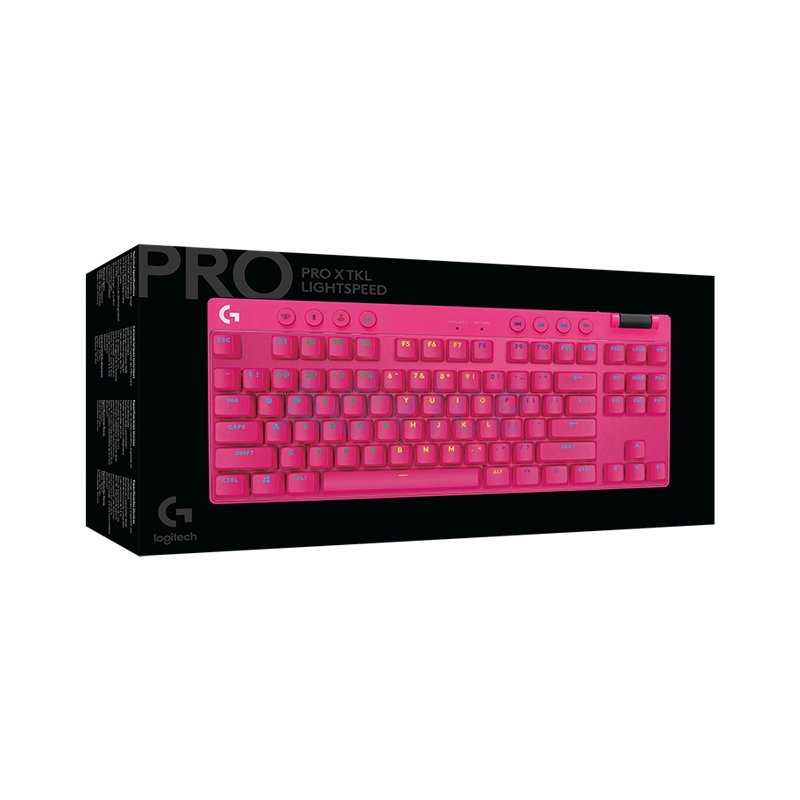 WIRELESS/BLUETOOTH KEYBOARD LOGITECH G-PRO X TKL TACTILE MAGENTA (US)