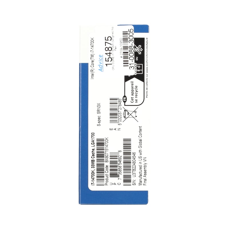 CPU INTEL CORE I7-14700K LGA 1700