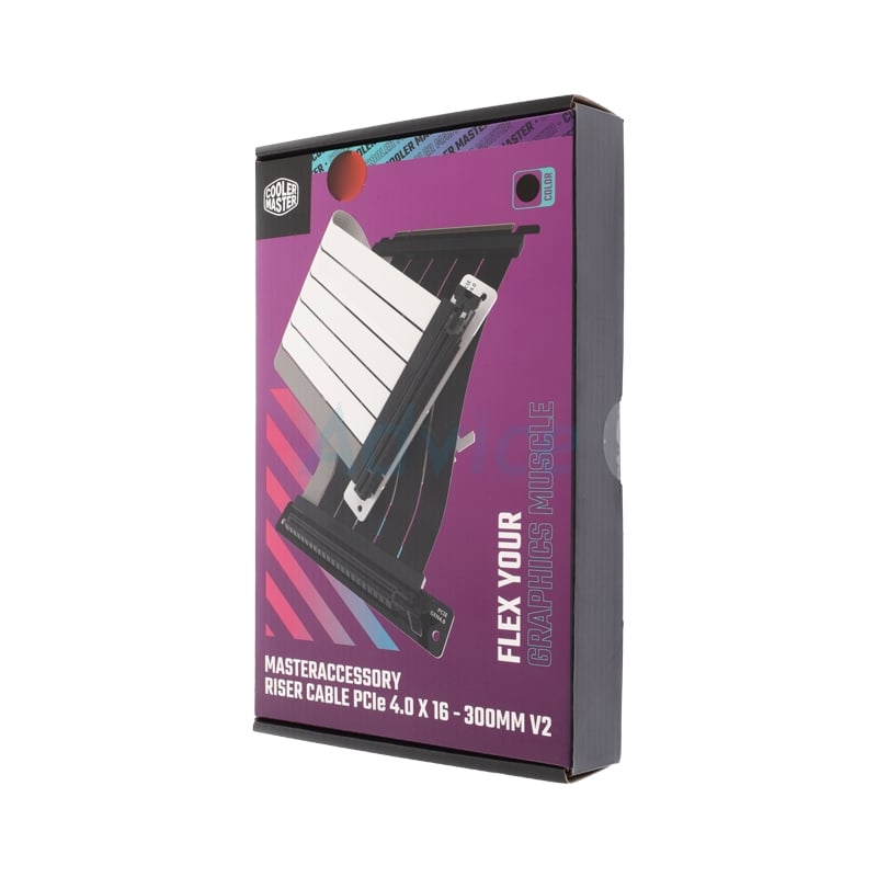 Riser Cable COOLER MASTER PCI-E 4.0 X16 Black V2 (300mm)