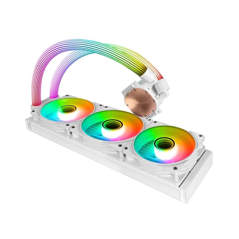 LIQUID COOLING TSUNAMI COOLMAN CS-360 W ARGB (WHITE)