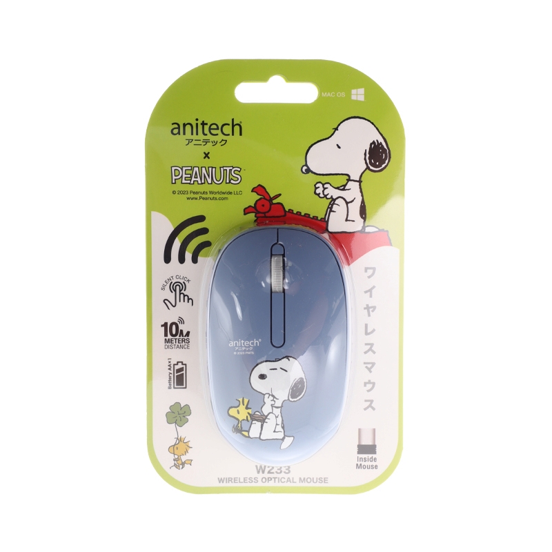 WIRELESS MOUSE ANITECH SNP-W233-BL