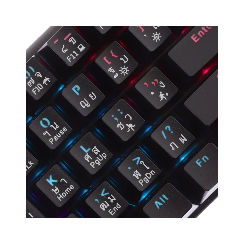 WIRELESS KEYBOARD OKER K69 BLACK - BLUE SWITCH