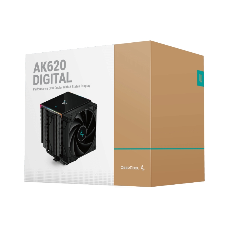 CPU Cooler DEEPCOOL AK620 DIGITAL (Black)